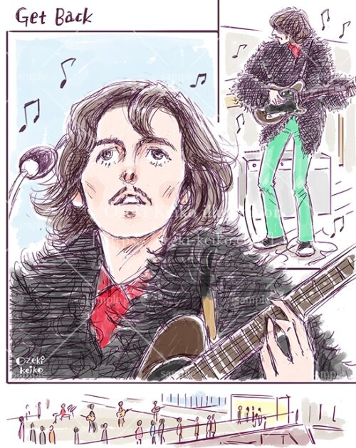 George harrison /get back | Ozeki Keiko illustration